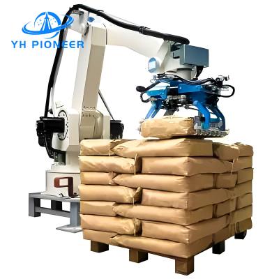 China Carbon Steel Automatic Bag Palletizer Machine 4 axis 6 axis For Heavy Duty Bagging for sale