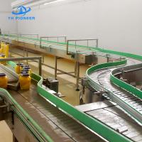 China Bottle Conveyor Diverter Systems With Side Chain Plate For Bottle Lane Sorting for sale