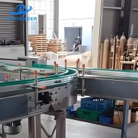 China Bottle Conveyor Diverter Systems With Side Chain Plate For Bottle Lane Sorting for sale