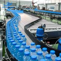 China Hygienic Design Pressureless Bottle Transport Conveyor With Enhanced Friction Materials for sale