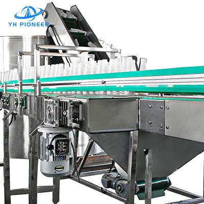 China Hygienic Design Pressureless Bottle Transport Conveyor With Enhanced Friction Materials for sale