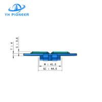China POM Rubber Clad Conveyor Chain Plate 100mm Width For Industrial Conveying for sale