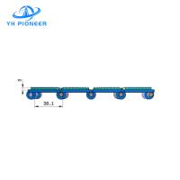 China Stainless Steel Conveyor Chain Plate With Rubber For Enhanced Grip Noise Reduction for sale