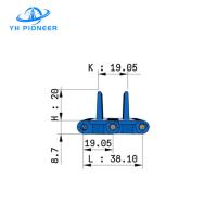 China Easy to Clean Modular Belt with Flights for Sanitary Conveying in Food and Pharmaceutical Industries for sale