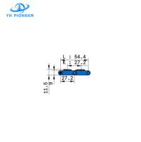 China Durable Flat Top Modular Belt with Rubber Top for Enhanced Wear Resistance and Noise Reduction for sale