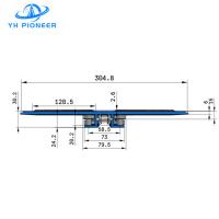 China Flexible Buckle Chain Conveyor with TPE Surface for Customizable Sidewall Bending for sale
