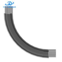 China Durable Sideflex Magnetic Curved Track Rail with UHMW-PE for High - Stability Material Handling for sale