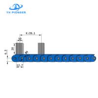 China Sanitized Bezel Plastic Chain for Easy Cleaning and Maintenance in Food and Pharmaceutical Industries for sale