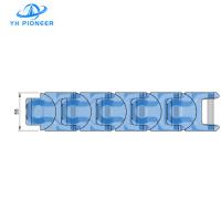 China Low Friction Seamless Case Conveyor Chain With Cold Rolled Stainless Steel Axles for sale