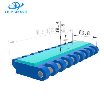 China Durable PP Modular Belt with Rubber Surface for Low - Noise and Shock - Absorbing Conveying Solutions for sale