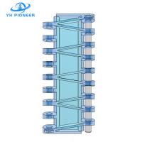 China Durable PP Modular Belt with Rubber Surface for Low - Noise and Shock - Absorbing Conveying Solutions for sale