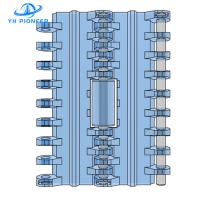 China PP Modular Plastic Conveyor Belt With Roller , Material Transport Modular Belting for sale