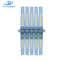 China High Friction Buckle Chain Turning Conveyor Plate TPE Surface For Material Handling for sale