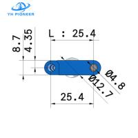 China Polyoxymethylene POM Plastic Modular Belt With Roller For Automation And Sorting for sale
