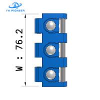 China Polyoxymethylene POM Plastic Modular Belt With Roller For Automation And Sorting for sale