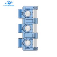 China Polyoxymethylene POM Plastic Modular Belt With Roller For Automation And Sorting for sale