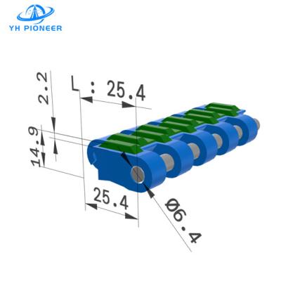 China Durable PP Modular Belt with Rubber Surface for Low - Noise and Shock - Absorbing Transport for sale