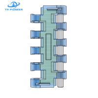 China Durable PP Modular Belt with Rubber Surface for Low - Noise and Shock - Absorbing Transport for sale