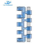 China Ventilated Modular Belt with Perforated POM Surface for Pharmaceutical Conveying Needs for sale