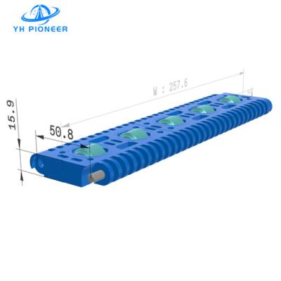 China PP Plastic Modular Belt With Rollers For Industrial Automation Conveying Systems for sale