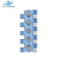 China 85mm Width Conveyor Modular Belt With Brush For Material Handling And Cleaning for sale