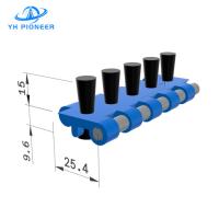 China 85mm Width Conveyor Modular Belt With Brush For Material Handling And Cleaning for sale