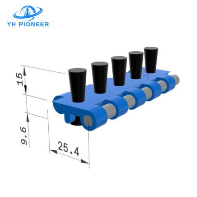 China 85mm Width Conveyor Modular Belt With Brush For Material Handling And Cleaning for sale