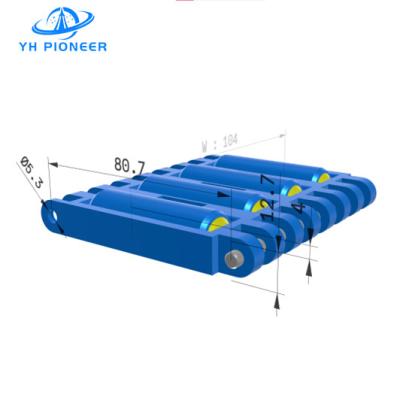 China Customizable Roller Conveyor Chain With POM And PP Material Wear Resistant for sale