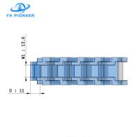 China High Temp Resistant Conveyor Chain Plate ,  POM Material Conveyor Plastic Chain for sale