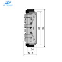 China Robust Three - Row Roller Side Guide Rail with Nylon and Stainless Steel for Heavy - Load Conveying for sale