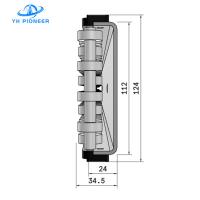 China Four Row Roller Guide Rail For Low Friction High Impact Resistance Conveying Solutions for sale