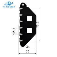 China Durable  Corrosion Resistance Sideflex Single - Row Rollers Side Guide Rail with Reinforced Nylon and POM for sale