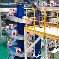 China Low Noise Carbon Steel Spiral Lifting Conveyor With 200-2000kg Loading Capacity for sale