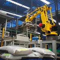 China Steel Framed Automatic Bag Palletizer For High Volume Fertilizer And Cement Bag for sale