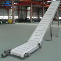 China Customizable Angle Climbing Conveyor Belt 750w With Food Grade PU Belt for sale