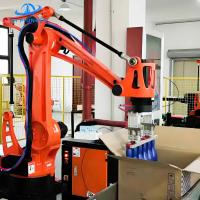 China 20~35Cartons/Min Robotic Bottle Case Packing Machine With Servo Dividing System for sale