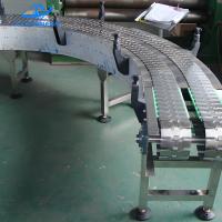 China Stainless Steel Bag Conveyor Systems Chain Conveyor Machine Custom Length Height for sale