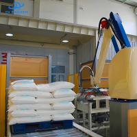 China High Capacity Bag Palletizing Systems with 200-300 Bags/Hr Customizable Layer Stacking up to 1800mm for sale