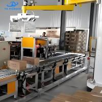 China High Efficiency Single Column Palletizer System with 300 Bags/Hr Capacity and Customizable Stacking Options for sale