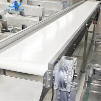China Customizable Food Belt Conveyor System with PVC or PU Belt Options and 250W Electric Motor Drive for sale