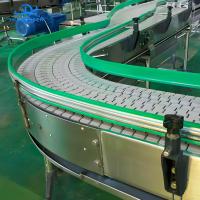 China Customizable Chain Plate Turning Conveyor With Stainless Steel Frame And Adjustable Speed For Reliable Material Handling for sale