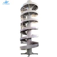 China Spiral Lifting Conveyor System with 201/SUS304 Stainless Steel Construction and Heat Resistant Features for sale