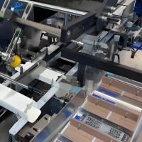 China Durable Stainless Steel Box Case Packer With Aluminum Frame And Organic Glass Guard For Sanitary Packaging Solutions for sale