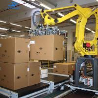 China High Precision Robot Palletizer System with 3150mm Arm Span and ±0.4mm Repeated Positioning Accuracy for Efficient Palletizing for sale
