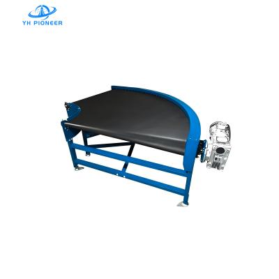 China Space Saving Turn Belt Conveyor System With Stainless Steel Frame For Efficient Material Handling In Factories for sale