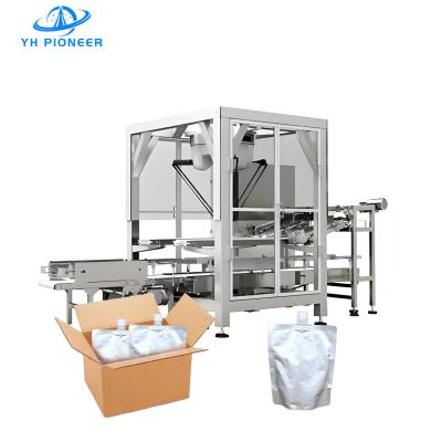 China Soft Bags Pouches Carton Packer Machine with Customizable Carton Size for sale