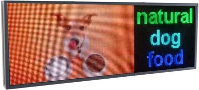 China P5 RGB Outdoor LED Window Sign 40000dots/m2 Waterproof Aluminum Frame Digital Display for sale