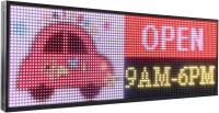 China Outdoor P10 RGB Full Color Programmable LED Sign 32x96 Dots 6000cd Brightness for sale