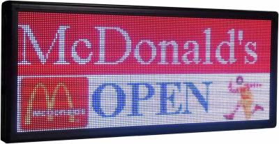 China P6 RGB Full Color Outdoor LED Monument Sign 960x384mm 100W for Advertising for sale