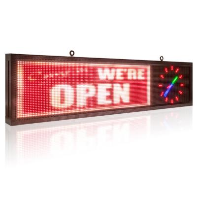 China P10RGB Outdoor LED Monument Sign 6000cd Brightness 160x32 Pixels Advertising Board for sale